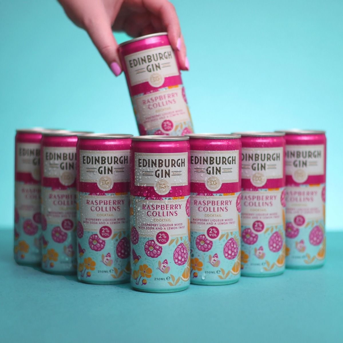 Edinburgh Gin Raspberry Collins | Ready-to-Drink Cocktail Can